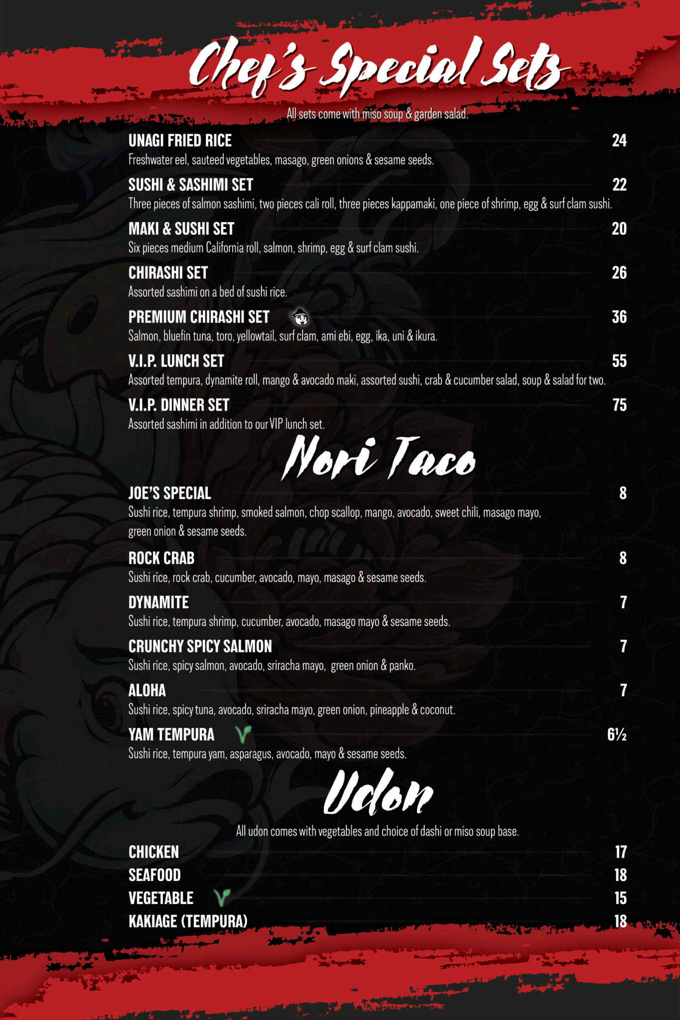 Main Menu – Sumo Sumo Sushi & Bar Grill
