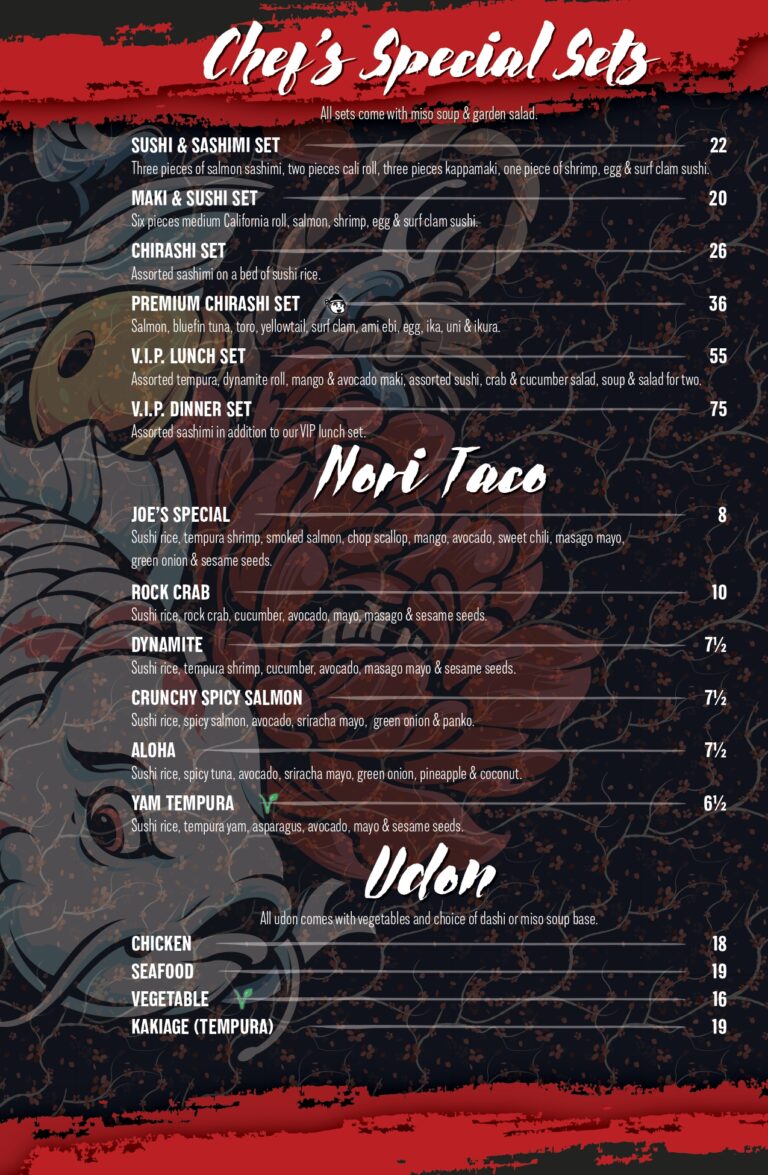 Main Menu – Sumo Sumo Sushi & Bar Grill